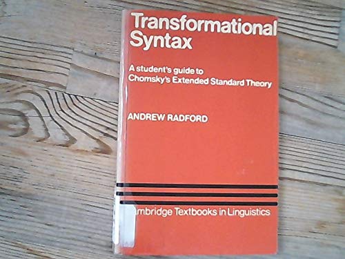 Amazon.com: Transformational Syntax (Cambridge Textbooks in Linguistics): 9780521242745: Radford ...