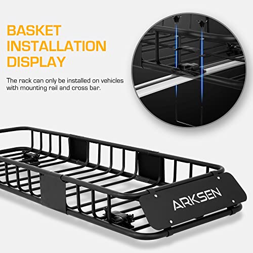 Snapklik.com : Skinny Roof Rack Cargo Carrier Basket, Heavy Duty ...