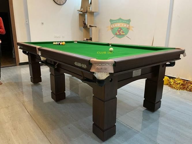 Buy CLUB 147 Classic Indian Pool Table Size - 4ftx8ft with Complete ...
