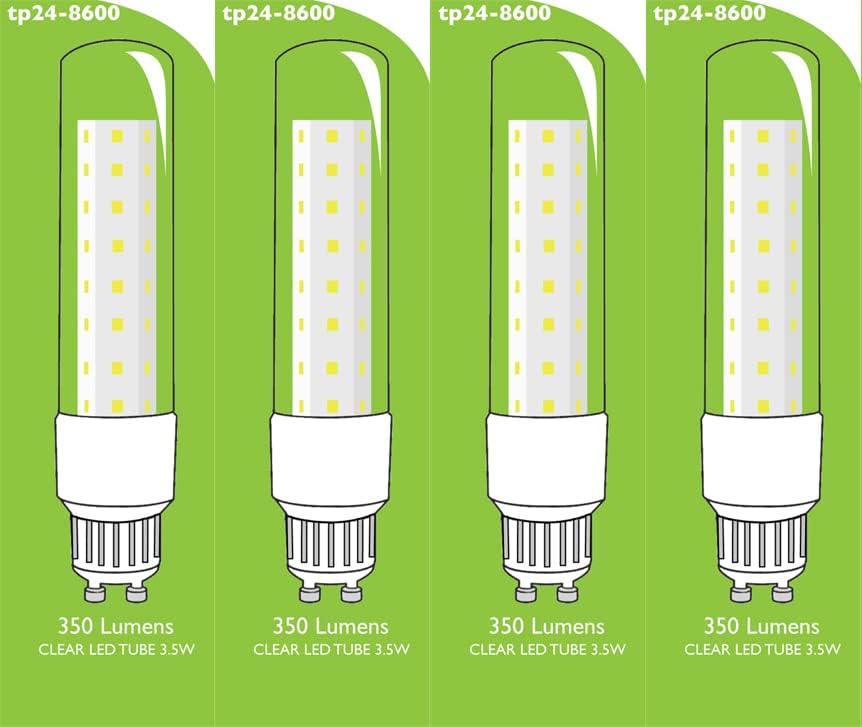tp24 8600 Tube Lamp LED L1/GU10 3.5w Clear (2898 & 2317 Replacement) *4 ...