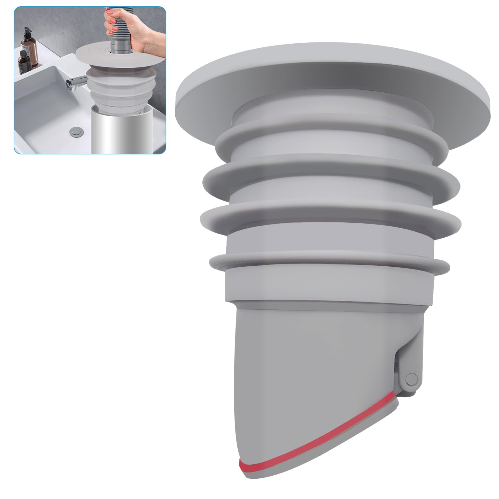 Washing Machine Drain Hose Seal, Silicone Drain Pipe Sewer Seal Rings ...