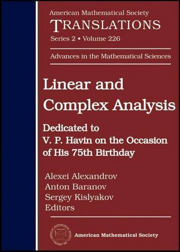Amazon.com: Linear and Complex Analysis (American Mathematical Society Translations, 2 ...