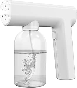 Pulverizador portátil inalámbrico, nebulizador eléctrico inalámbrico Nano de Mano con luz Azul y ...