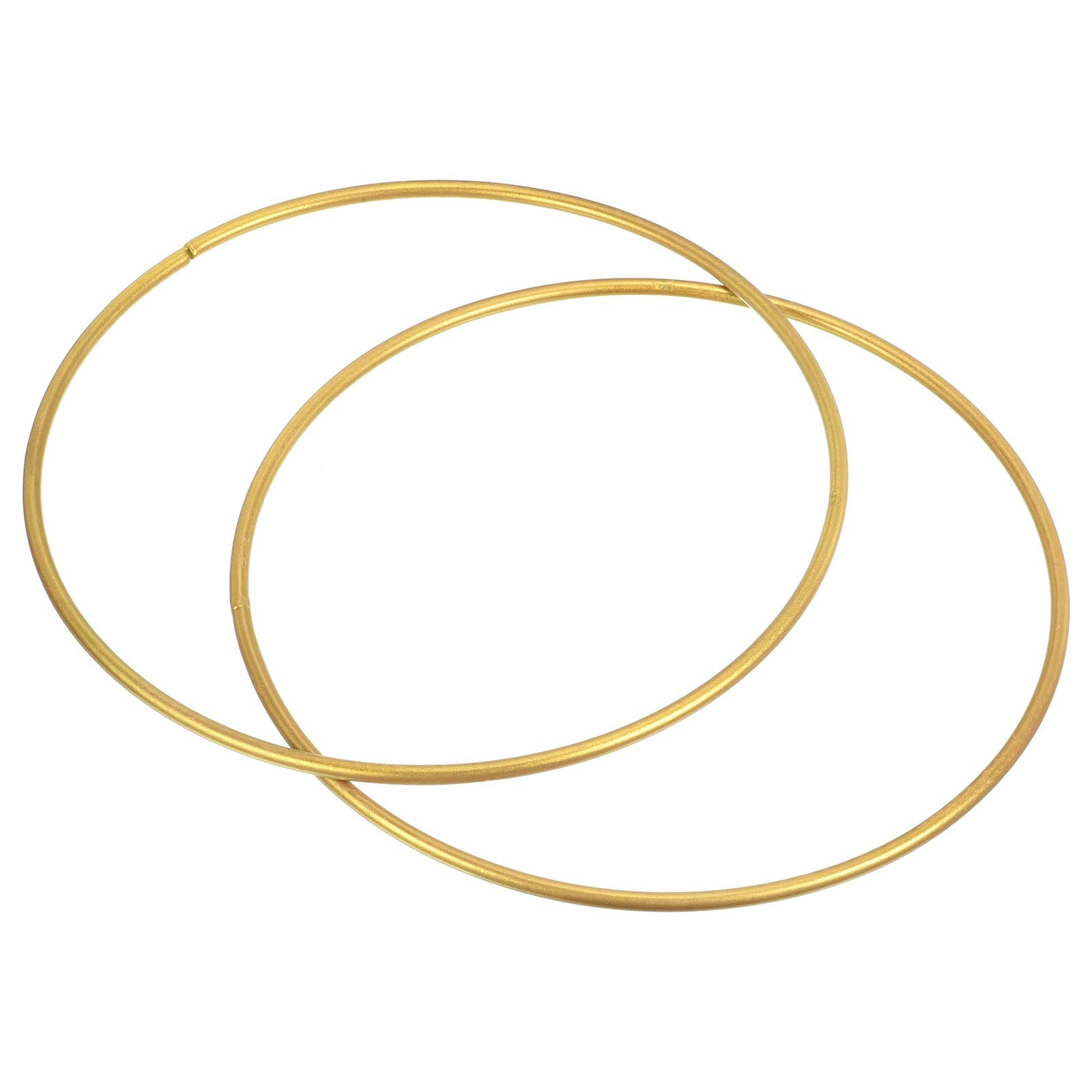 Amazon.com: PATIKIL 7 Inch Round Metal Floral Hoop, 2 Pcs Plated Wreath ...