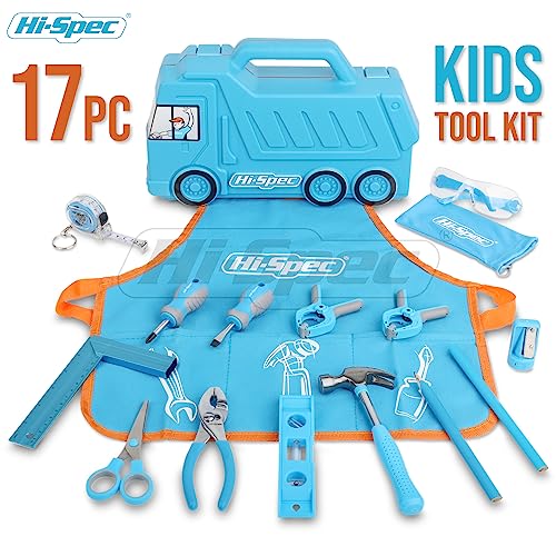 Snapklik.com : Hi-Spec 17pc Kids Tool Kit Set & Child Truck Tool Box ...