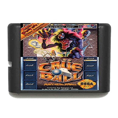 Amazon.com: Crue Ball 16 bit MD Game Card For Sega Mega Drive For ...