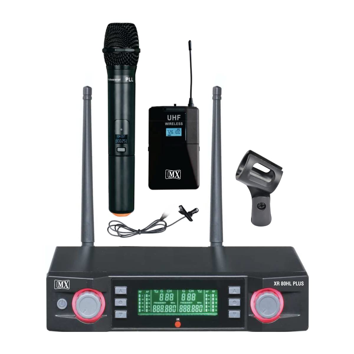 MX Uhf Wireless Microphone (MX XR 80 HL Plus) : Amazon.in: Musical ...