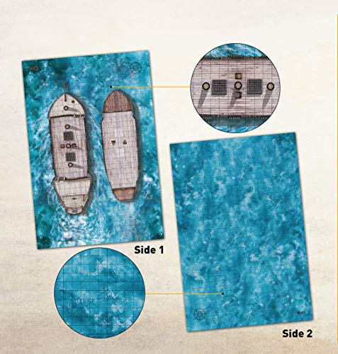 Buy Battle Grid Game Mat - 3 Pack Double Sided- Portable Tabletop Role ...