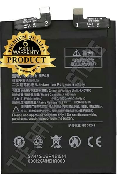 THE BATTERY STORE® Original BP45 Battery for Redmi 12 Pro 3.87V 4600 ...