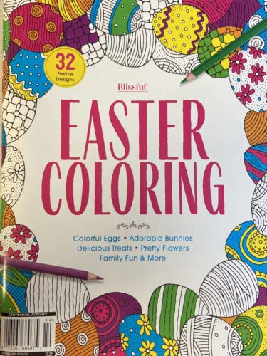 Easter Coloring Magazine Issue 32 Blissful: Amazon.com: Books