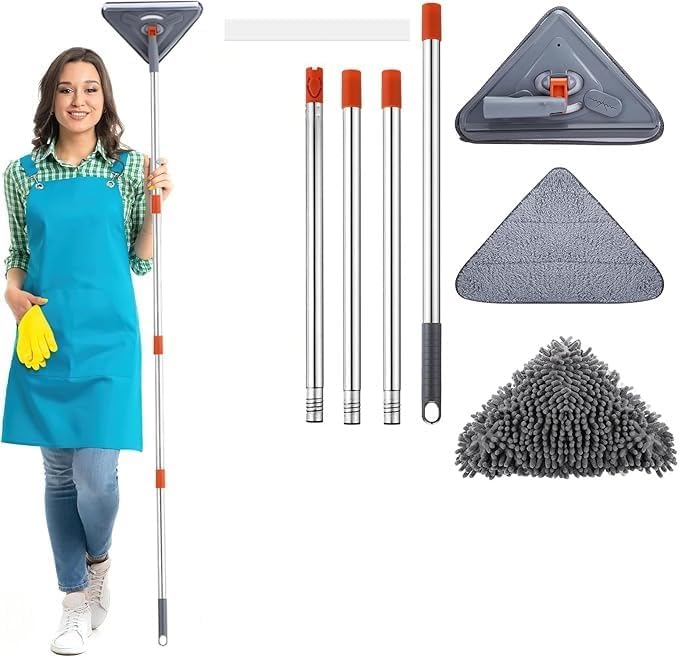 Calyrex Wall Cleaner, Baseboard Cleaner Mop with Long Handle, 360 ...