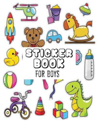 Buy Sticker Book For Boys: Blank Sticker Book For Boys Sticker Journal ...