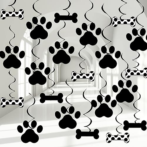 Snapklik.com : 60PCS Dog Themed Party Hanging Swirl Puppy Birthday ...