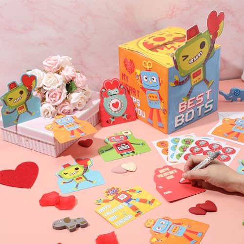 Snapklik.com : Funrous 103 Pcs Valentines Day Cards Box For Kids ...