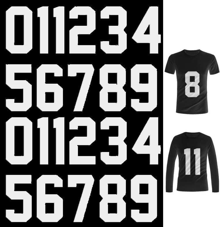 Amazon.com: 22 Sheets 8 Inch Iron on Numbers for Jersey Black Large ...