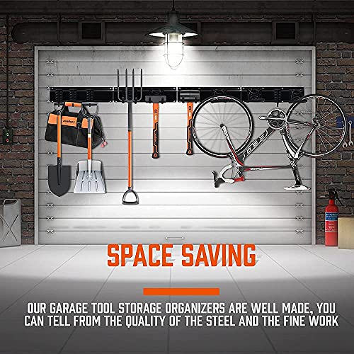 HORUSDY Bike Storage Rack and Garden Tool Rack Wall Mount, 15PCS Garden ...