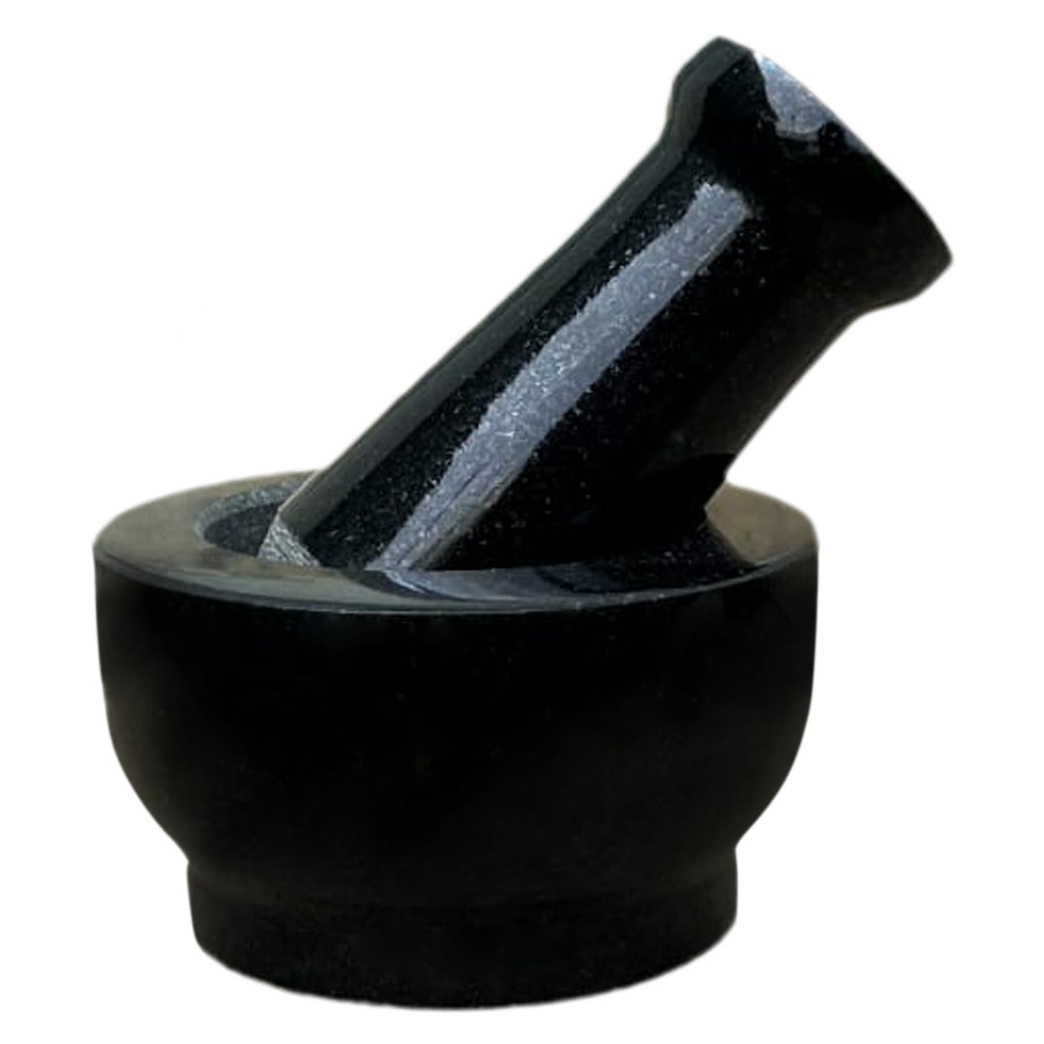 EZAHK Stone Mortar and Pestle Set for Spices, Okhli Masher, Khalbatta ...