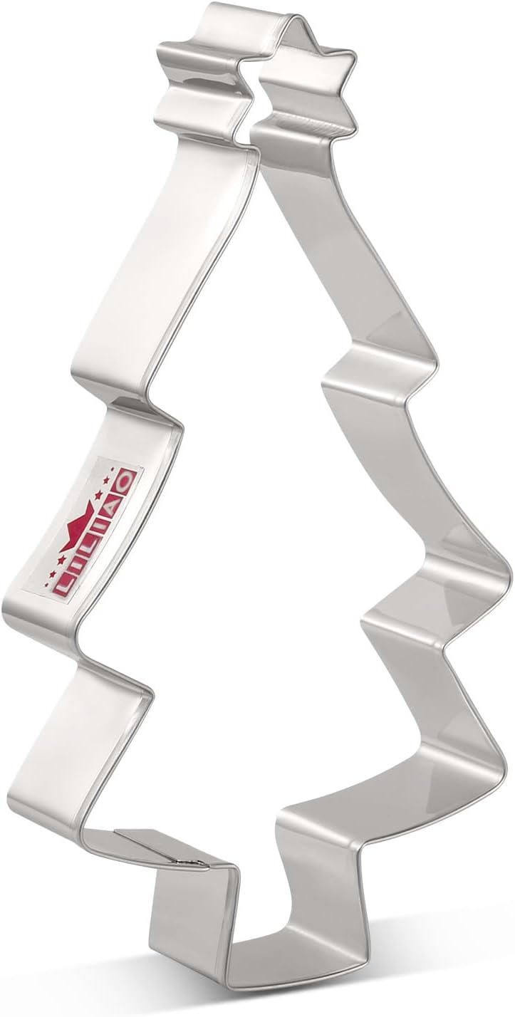 Amazon.com: 5.4 inch Christmas Tree with Star Cookie Cutter – Stainless ...