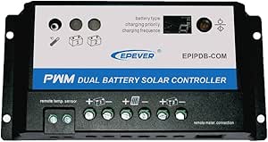 Amazon.com : EPEVER EPIPDB-COM Series Dual Battery Solar Charge ...