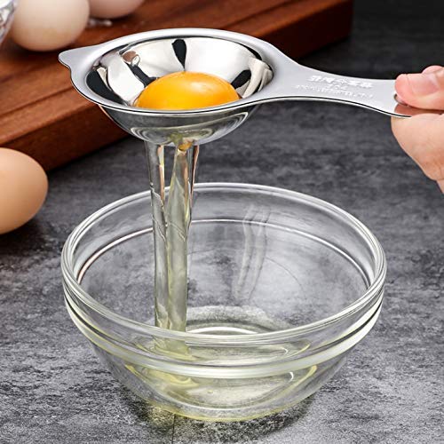 Primetan Stainless Steel Egg Separator Egg White Yolk Filter Separator ...