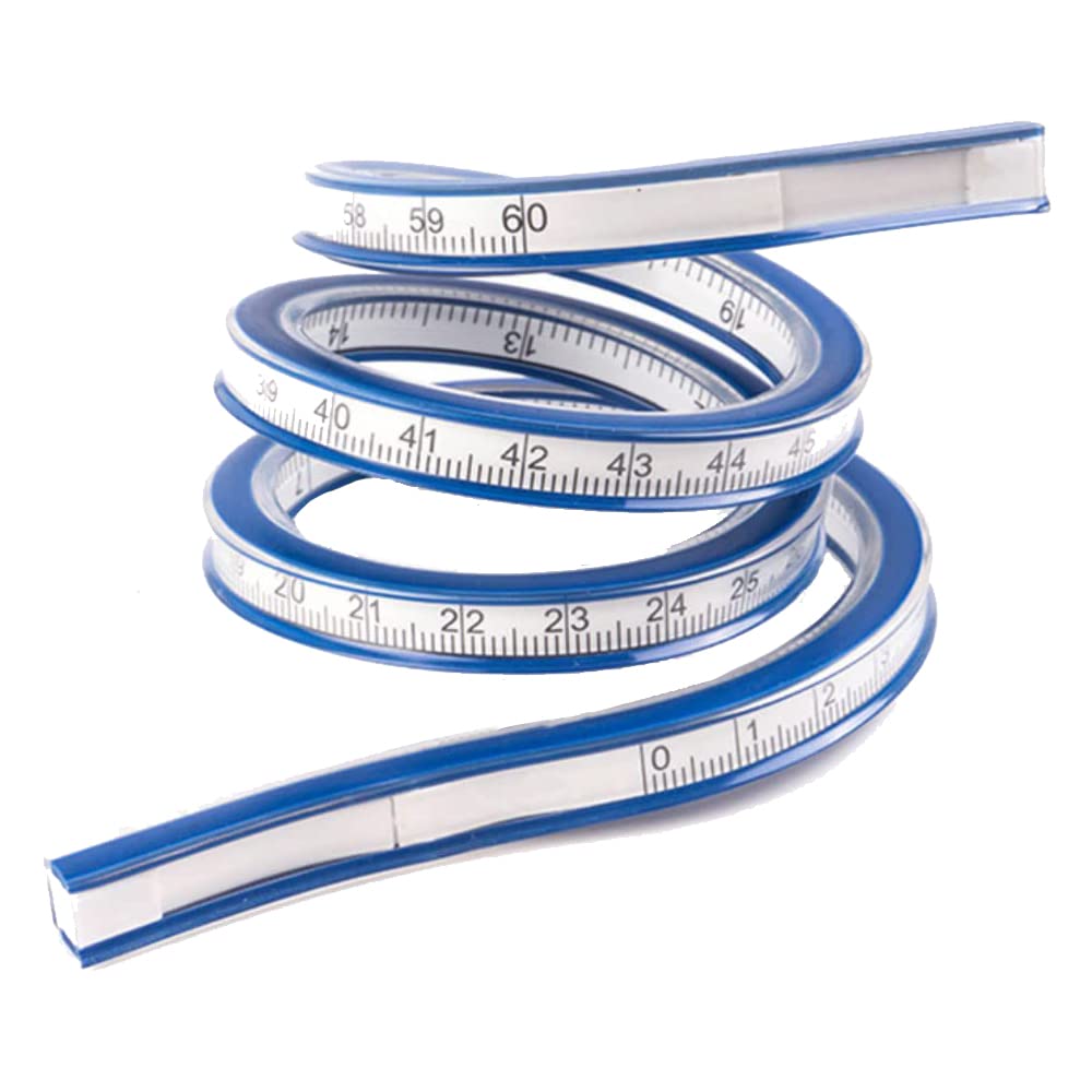 Syga Round Flexible Curve Measuring Curvilinear Scale Vinyl Drawing ...