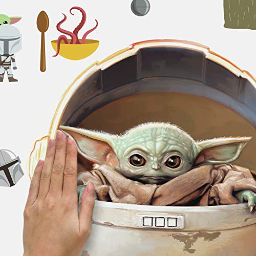 Snapklik.com : RMK4655SCS The Mandalorian Baby Yoda Grogu Painted Peel ...
