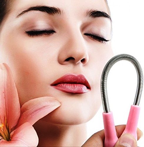 GalexiaR 'S Pink Color Facial Hair Remover Spring Epilator Threading ...