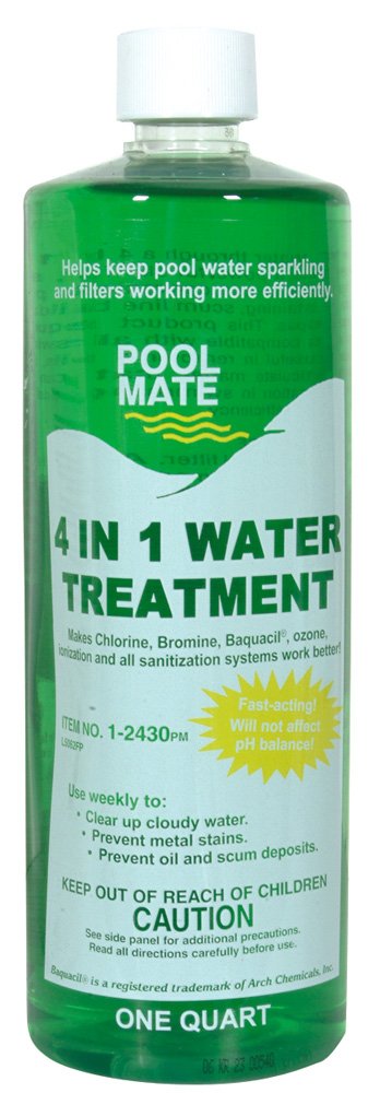Amazon.com: Pool Mate 1-2430 Pool Clear Water Clarifier for Pools, 1-Quart