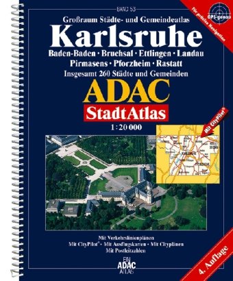 Amazon.com: ADAC StadtAtlas Karlsruhe 1 : 20 000.: 9783826413667: Aczel ...
