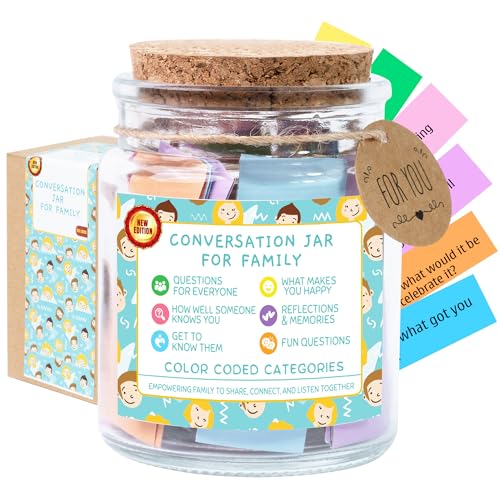 Snapklik.com : Family Conversation Cards In Jar, 150 Fun & Deep ...