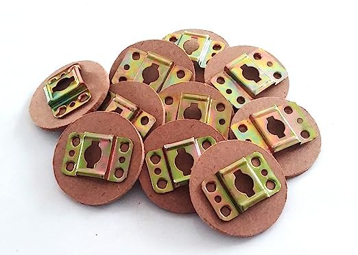 TANGYOAK Metal Hook Pasted On Round MDF Board to Stick Behind MDF Board ...