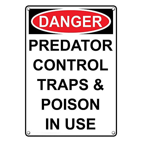 Weatherproof Plastic Vertical OSHA Danger Predator Control Traps ...