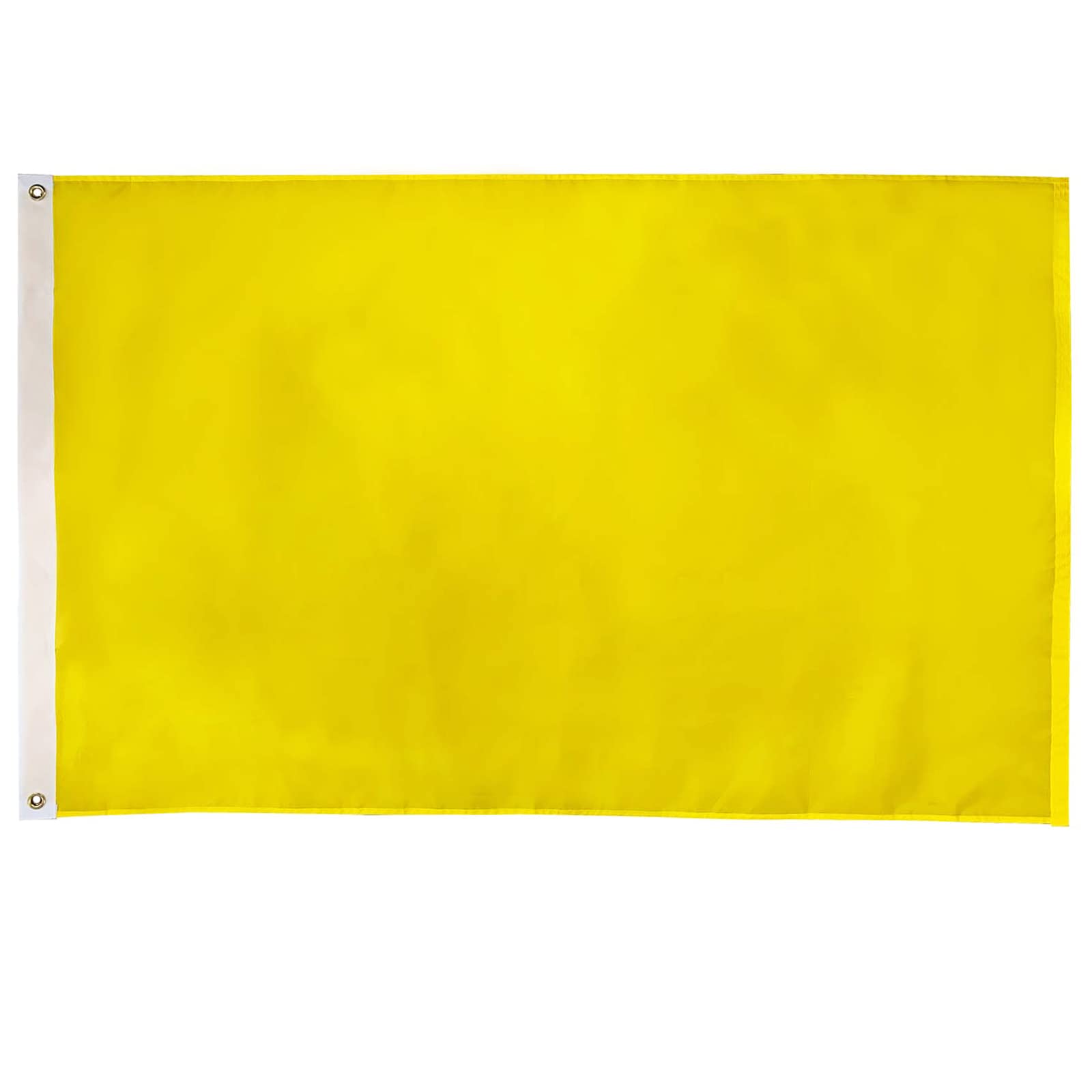 Amazon.com : Solid Yellow Flag 3x5 Feet Nylon Small Blank Plain Yellow ...