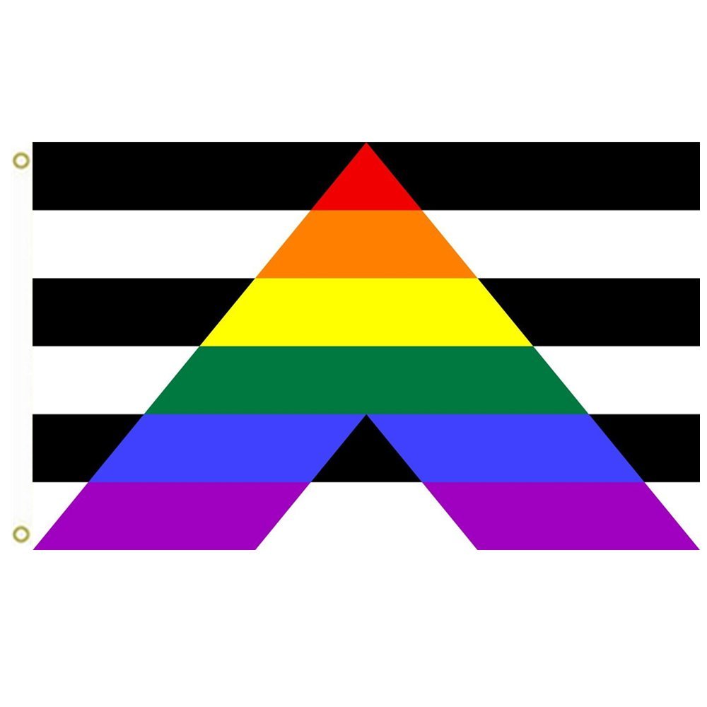 Amazon.com : Straight Ally Flag 3x5ft Banner : Sports & Outdoors