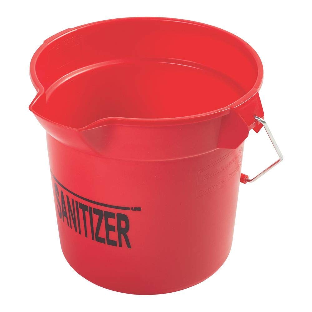 Amazon.com: Rubbermaid Commercial Sanitizer Round Bucket, Red, 9.5 ...
