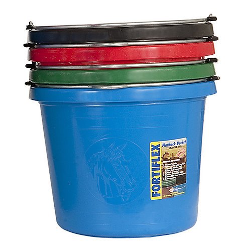 Fortiflex Flat Back Feed Bucket for Dogs/Cats and Small Animals, 14 ...