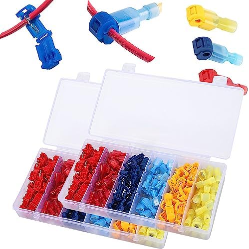 Nilight 120 Pcs/60 Pairs Quick Splice Wire Terminals T-Tap Self ...