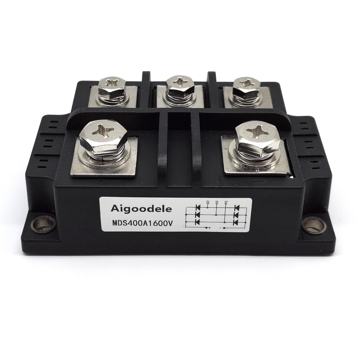 Aigoodele 400A 1600V MDS400-16 Three-Phase Bridge Rectifier,Portable 3 ...