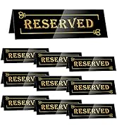 Amazon.com: 10PCS Reserved Table Signs, Acrylic Guest Reservation Table ...