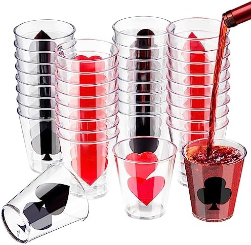 Amazon.com: Yaomiao 50 Pcs Casino Party Cups 12oz Poker Cups Casino ...