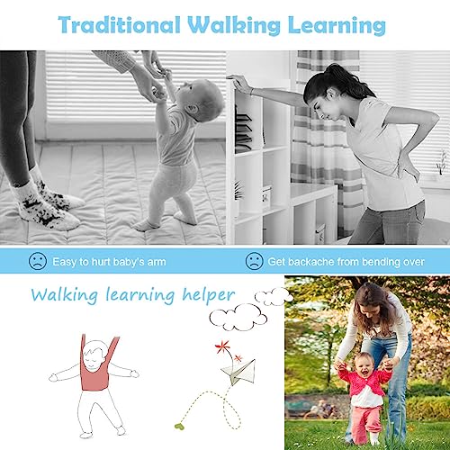 Vicloon Hand-held Baby Walker Toddler Walking Assistant Helper Kid Safe ...