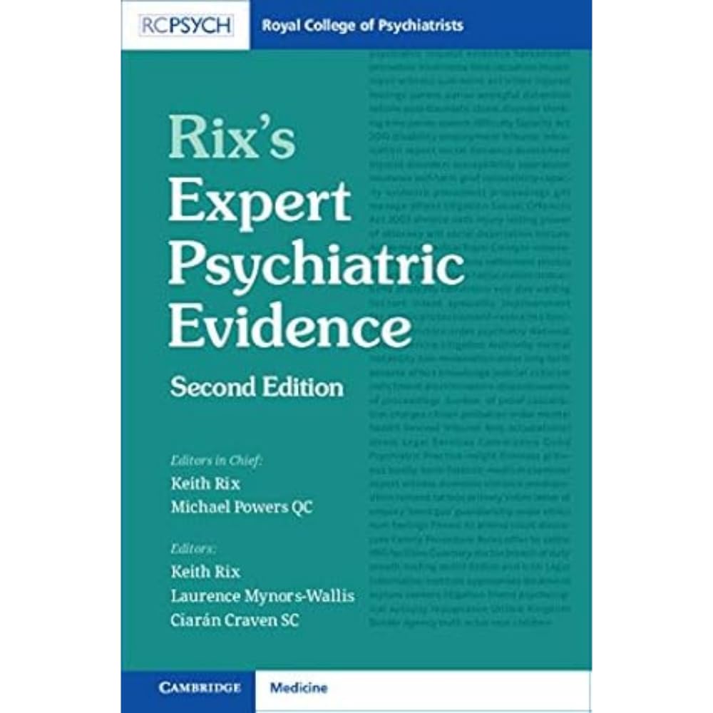 Rix's Expert Psychiatric Evidence: Amazon.co.uk: Rix, Keith, Mynors ...