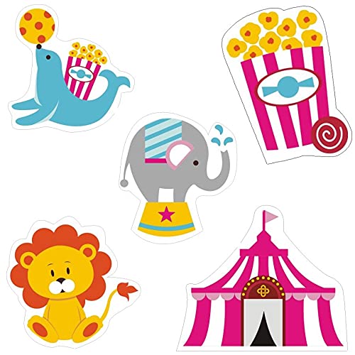 Pretty UR Party Girly Carnival Theme Paper Cutouts for Birthday Parties ...
