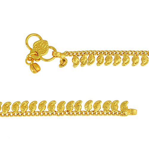 Memoir Gold plated Traditional Payal, Pajeb, Ethnic Anklet Fashion ...