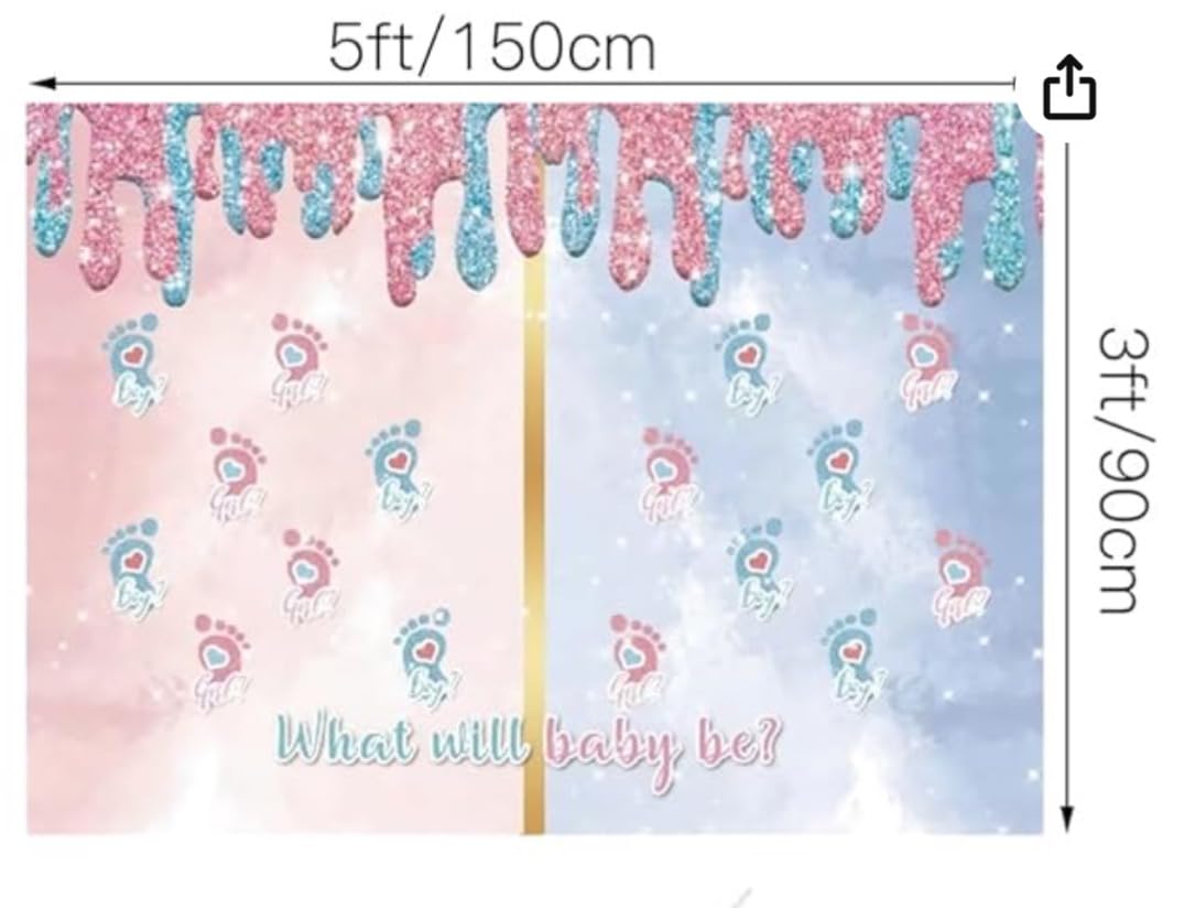 Gender Reveal Decoration Baby Gender Reveal Decorations Gender Reveal ...