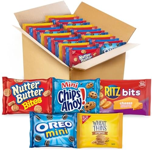 Amazon.com: OREO Mini Cookies, Mini CHIPS AHOY! Cookies, RITZ Bits ...