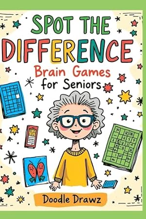 Spot the Difference - Brain Games for Seniors: Large Print Brain Games ...