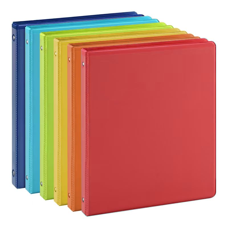 Amazon.com : 0.5-inch 3-Ring Binder with 2 Interior Pockets, 0.5 ...
