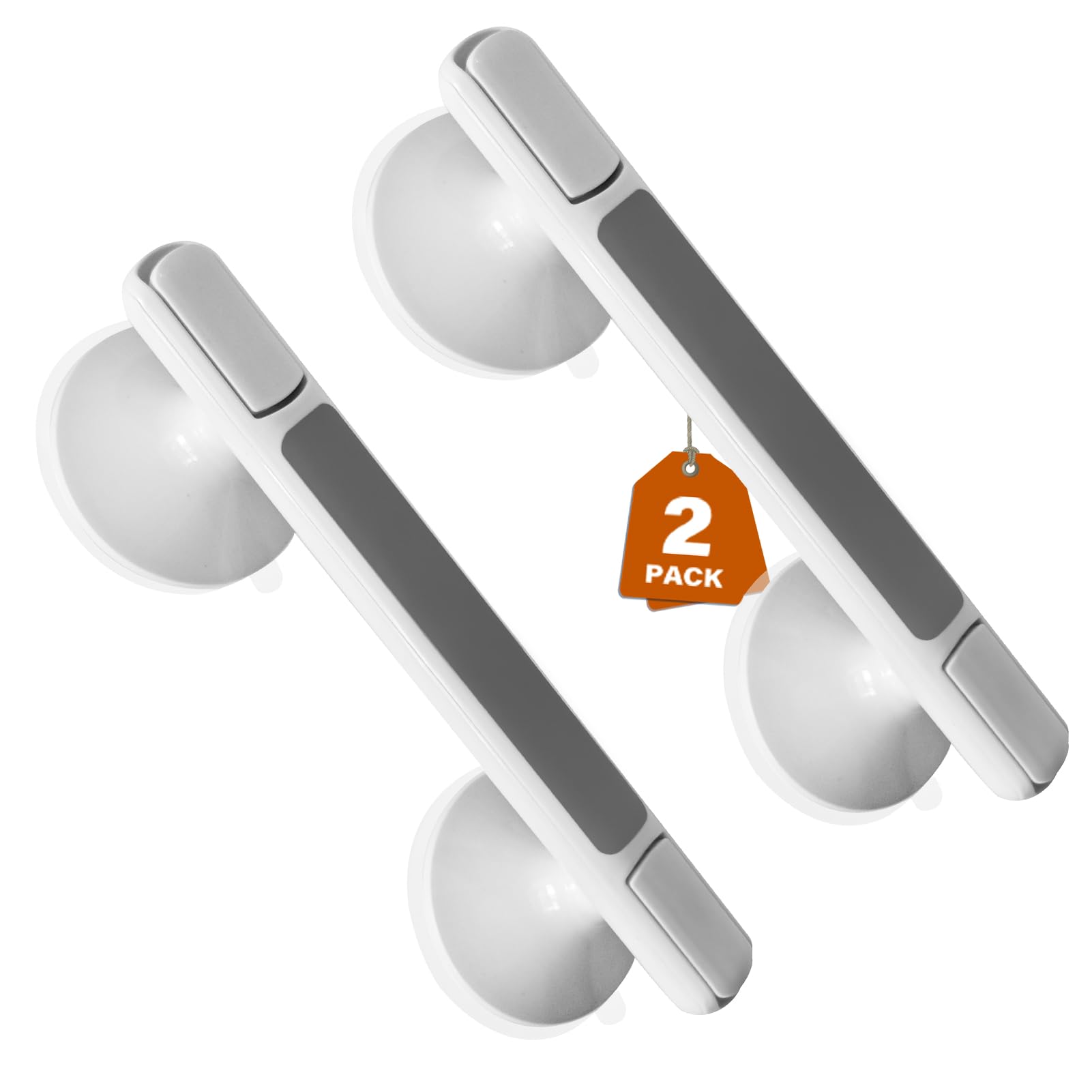 Grab Bars for Bathtubs and Showers, 2 Pack Suction Grab Bars Handle ...