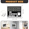 Amazon.com: XREXS 5 Channels Digital Kitchen Timer, Clock Mode with ...